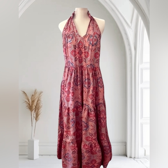 Dresses | Anthropologie Boemo Womens Kaleido Bohemian Paisley Halter ...